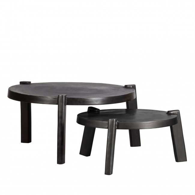 2 tables basses gigognes rondes en métal BePureHome - BURLY | Drawer 2 tables basses gigognes rondes en métal BePureHome - BURLY | Drawer